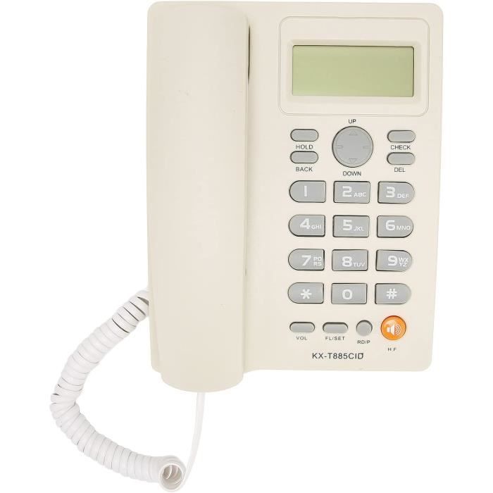 Téléphone Filaire,Téléphone Fixe Professionnel Simple Avec ...