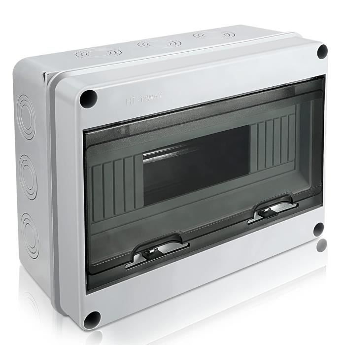 Coffret Electrique Etanche, Ip65 12 Modules Ableaux À Disjoncteurs Électriques Boitier, Etanche ...