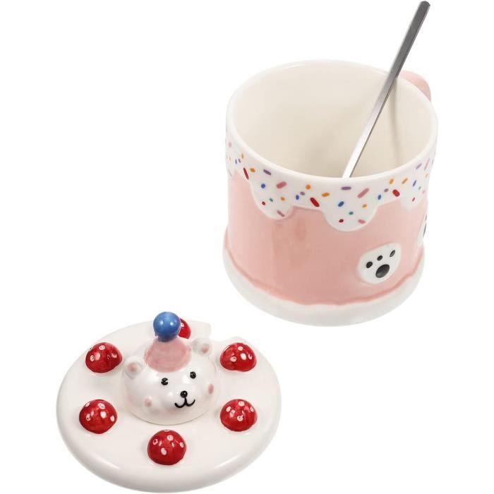 1 Jeu Tasse En Céramique Mug Personnalisé Tasses À Café Avec Couvercles ...