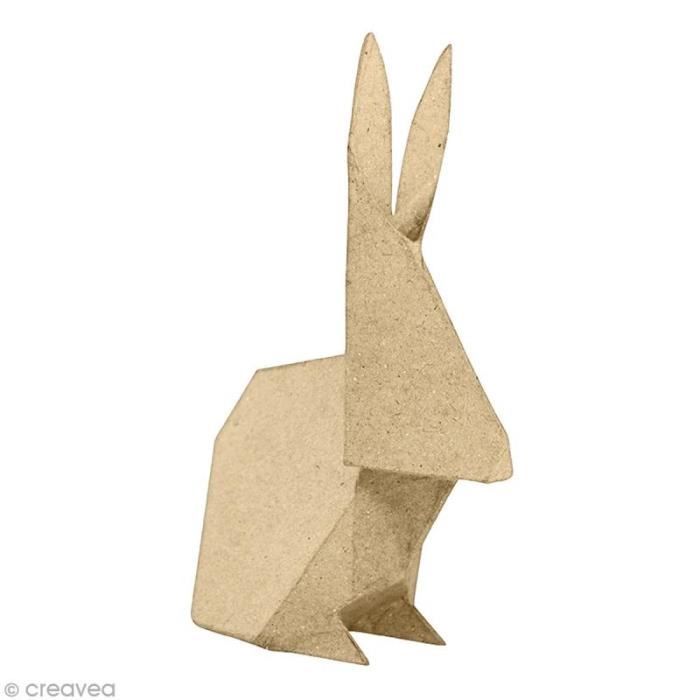 Lapin origami 19 cm à décorer Support à décorer Décopatch : - Objet ...