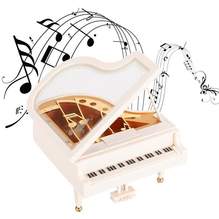 Boîte à musique mécanique en bois pour bricolage - HURRISE - Blanc ... Boîte à musique mécanique en bois pour bricolage - HURRISE - Blanc ...