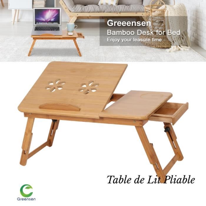 BEL Table bureau d'ordinateur panneau multifonctionnel Pliable Longueur ...