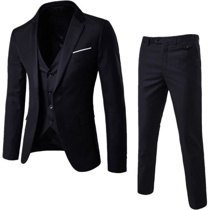 Costume Homme Slim Fit Trois Pièces Elégant Costume Formel D'affaires ...