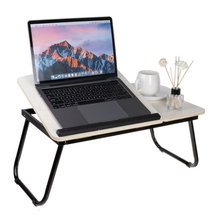 Support PC ordinateur portable angle réglable blanc - Cdiscount ...