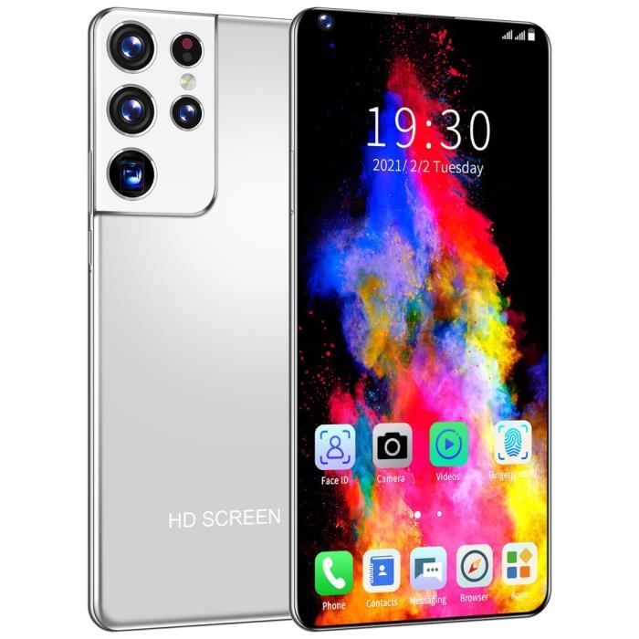 Smartphone poscow S21 Ultra 7,3 Pouces Android 10.0 2Go+16Go 6800mAh 24 ...