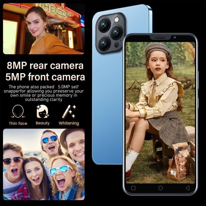 Smartphone I14 Pro 5 Smartphone Débloqué I14 Pro , Écran Hd 5,0 Pouces, Téléphone Portable ...