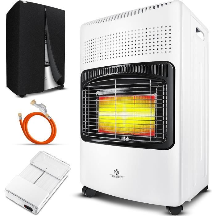 KESSER® Chauffage à gaz en céramique 4200 W avec régulateur de pression ...