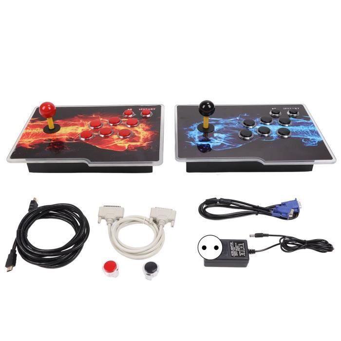 Tbest Console de jeu d'arcade Console de jeux 3D, 110‑240V 1280x720p Jeux vidéo avec support ...
