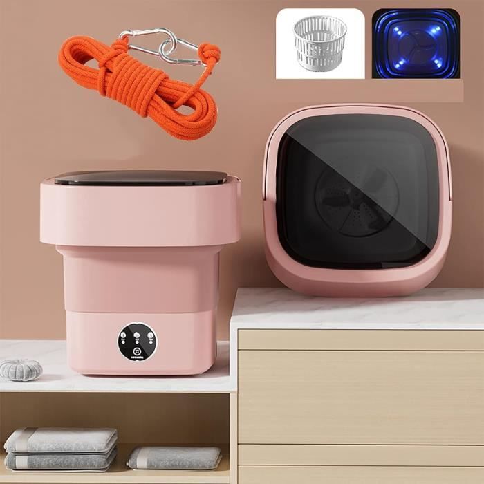 Machine À Laver Portable Avec Corde À Linge, Mini Laveuse Pliable Et ...