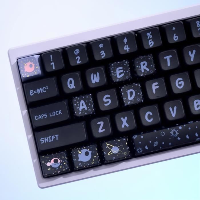 Pbt Blue Space Keycaps Set Mda Profile Cute Keycaps 152 Touches Custom ...