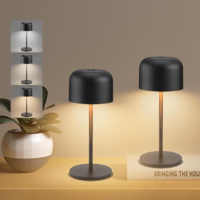 Lampe de table extérieure sans fil à LED à intensité variable, petite ...