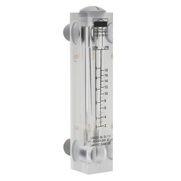 XIJ Débitmètre Liquid Flowmeter for Water, Female 1/4 'BSPT Tube Panel ...
