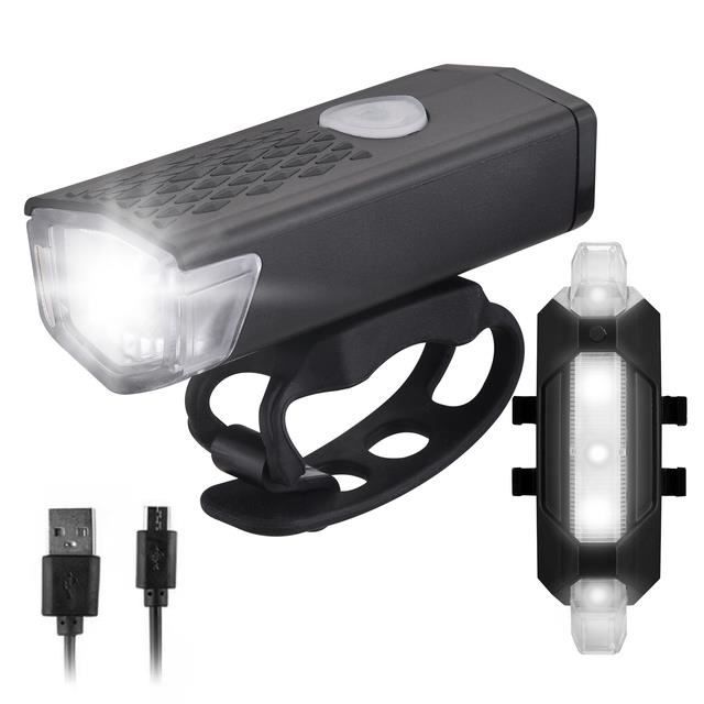 Vélo Lumière,Bike Lights--Feu Avant Et Arrière De Vélo, Étanche ...