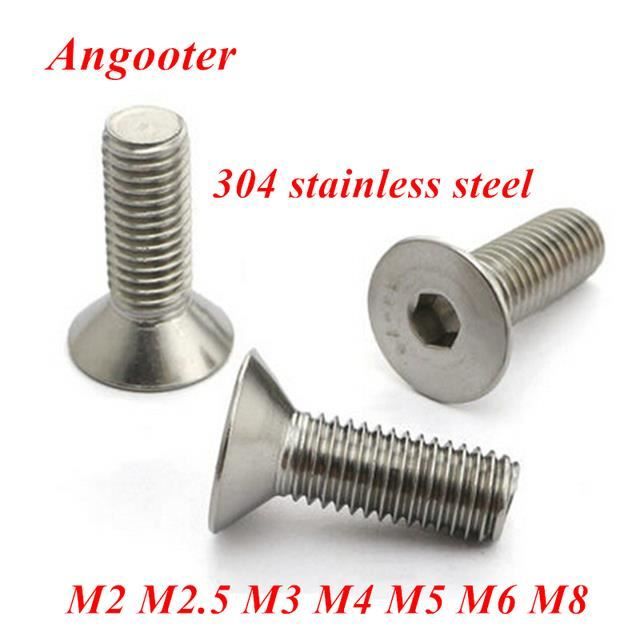 VIS,M6 10pcs-35mm--304 Din7991 M2 M2.5 M3 M4 M5 M6 M8, Vis À Tête ...