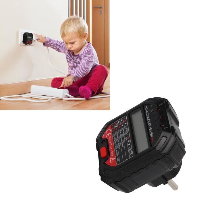 ZJCHAO GFCI Outlet Tester Testeur de Prise, Testeur de Prise de Courant ...