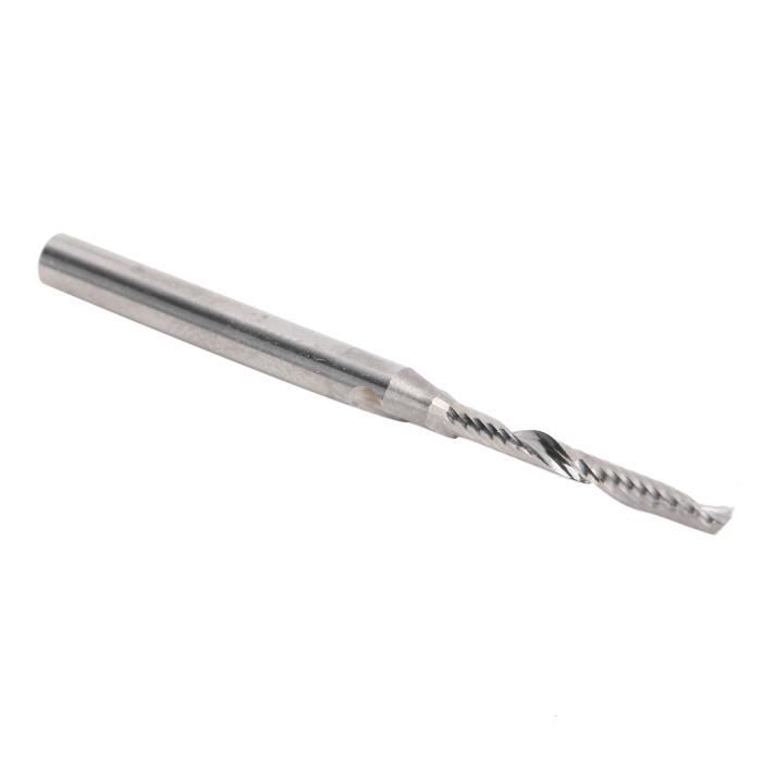 Fdit mèche de routeur CNC 5 pièces fraise simple flûte spirale tige ...