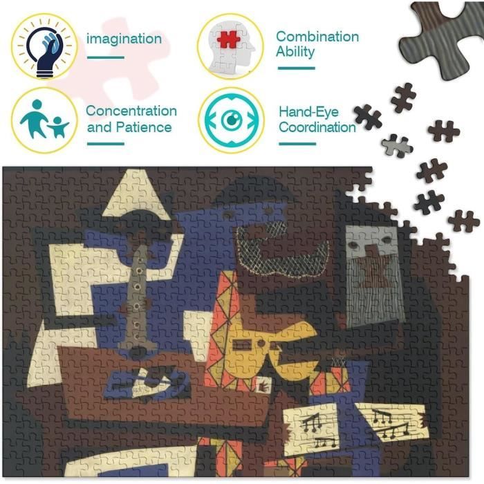 Pablo Picasso Puzzle Bois Pour Adulte 1000 Pièces,Jeu De Famille ...