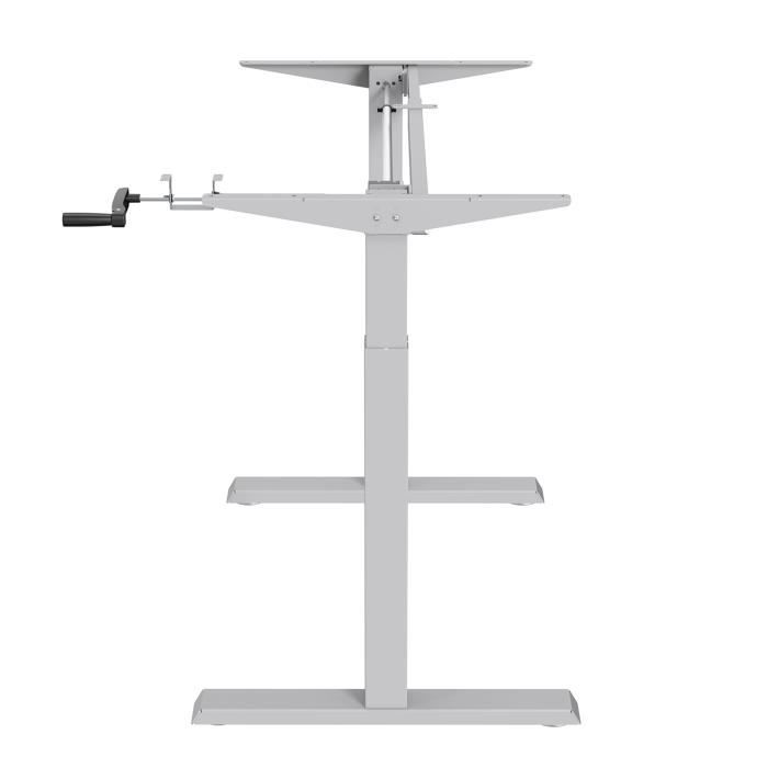 Bureau Ergo Office ER-402 W réglage manuel de la hauteur max 130 cm ...
