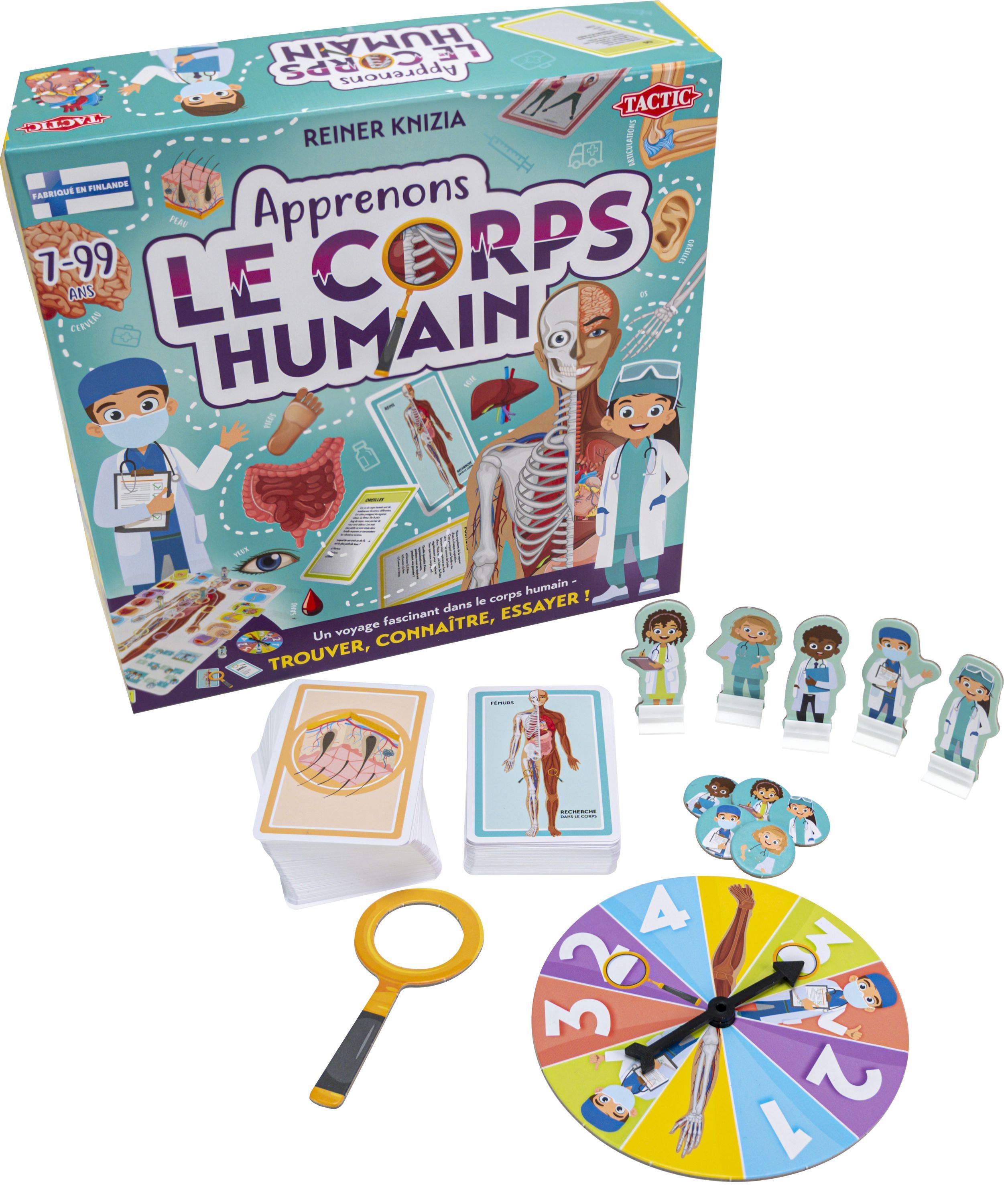 Apprenons le corps humain - Jeu éducatif - TACTIC - 2 joueurs et plus ...