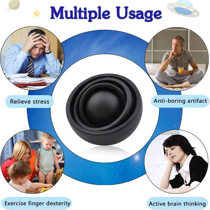 Fidget Toy, Infinite Flip Fun Sensory Fidget Toy Hand Fidget Toy, 3D ...
