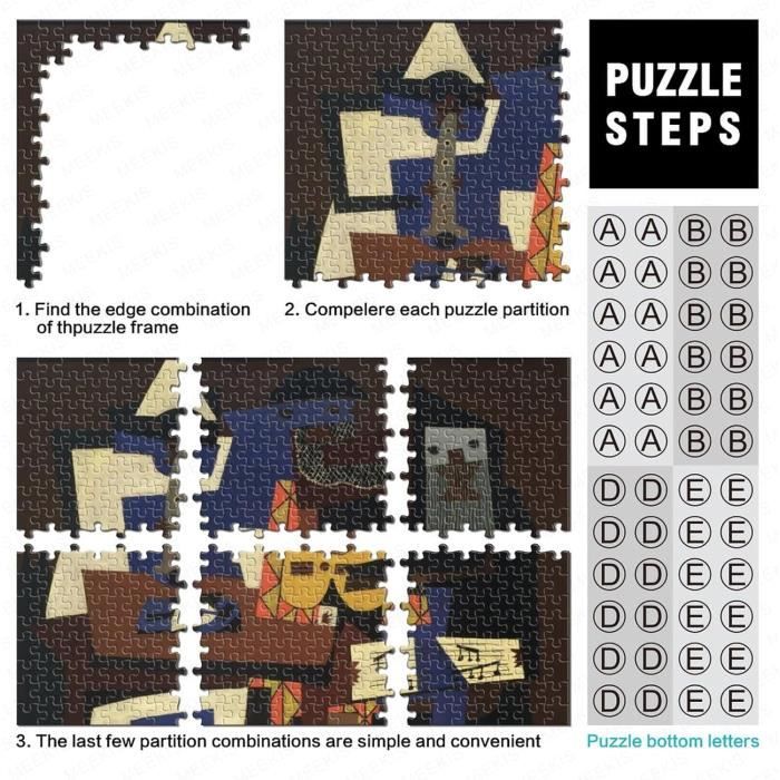 Pablo Picasso Puzzle Bois Pour Adulte 1000 Pièces,Jeu De Famille ...
