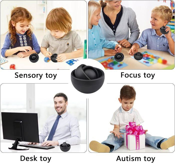 Fidget Toy, Infinite Flip Fun Sensory Fidget Toy Hand Fidget Toy, 3D ...