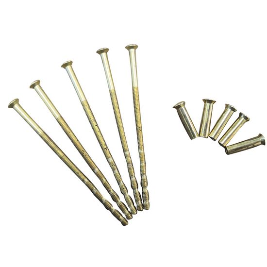 Vis reliure M4 recoupable 60-90mm avec douille M4x22 laiton poli sachet ...