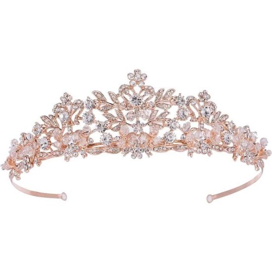 Couronne de Mariage pour Femme - Diadème de Princesse en Strass ...