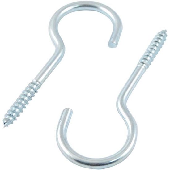 Bulk Hardware Bh03142 Crochet À Vis Sans Épaulement Chromé, 50 Mm, Set ...