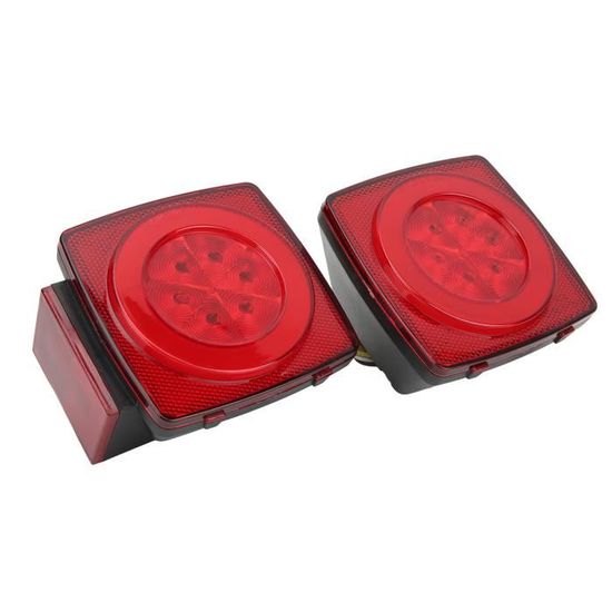 Feux arrière de remorque - GAROSA - LED 12V - Blanc - Économe en ...