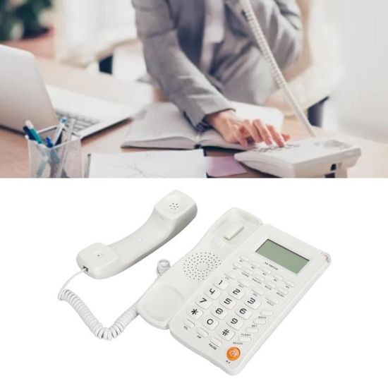 Téléphone fixe d'htel Téléphone de bureau avec gros boutons, téléphone ...