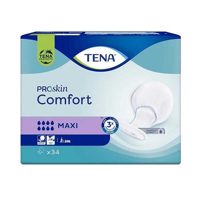 TENA Proskin Comfort Protection Absorbante Maxi 34 unités - Cdiscount ...