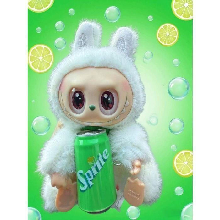 Labubu - Sprite Series - The Monsters - Asseyez-vous et tenez Sprite ...