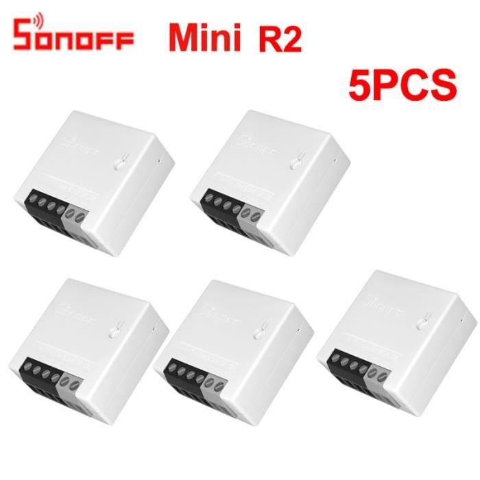 Sonoff Mini R2 5PCS-interrupteur intelligent wi-fi Mini R2 MINIR2 ...