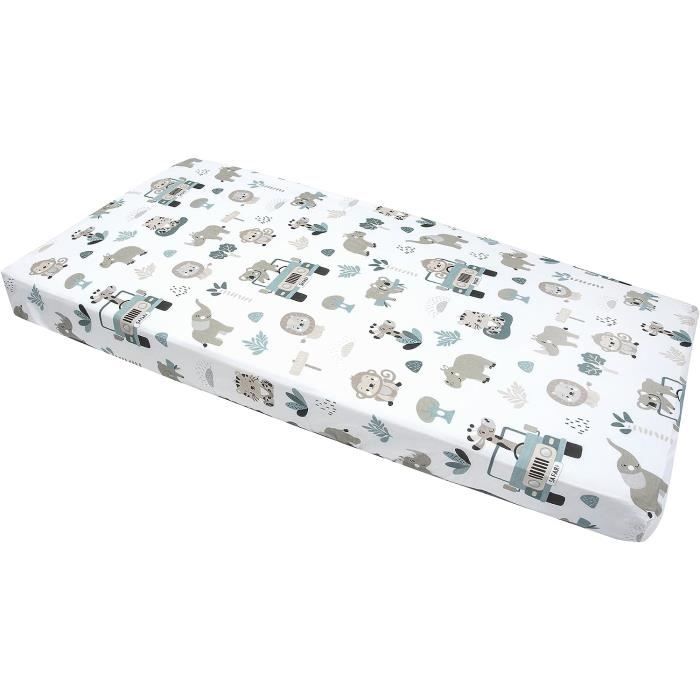 Drap Housse Pour Un Lit Bébé 60X120 Cm 100% Coton Literie Bébé Matelas ...
