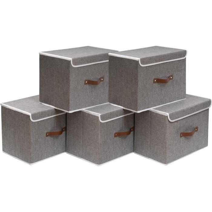 Boîte De Rangement, 45 X 30 X 30 Cm Paniers De Rangement Pliables Avec ...