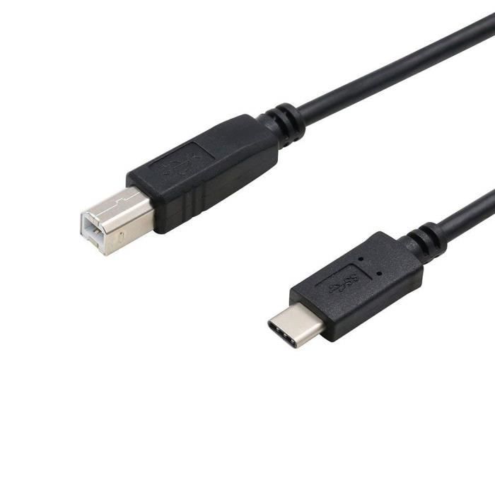 INECK® Câble d'imprimante USB B vers USB-C, mâle-mâle, 2m - Cdiscount ...