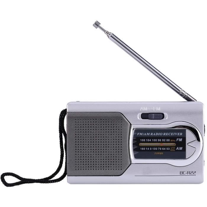 Radio Portable Am Fm Mini Radio Am - Fm Universelle Mince Avec Antenne ...