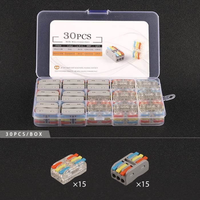 Multiprise,Bornier de câblage de câble électrique Compact universel ...