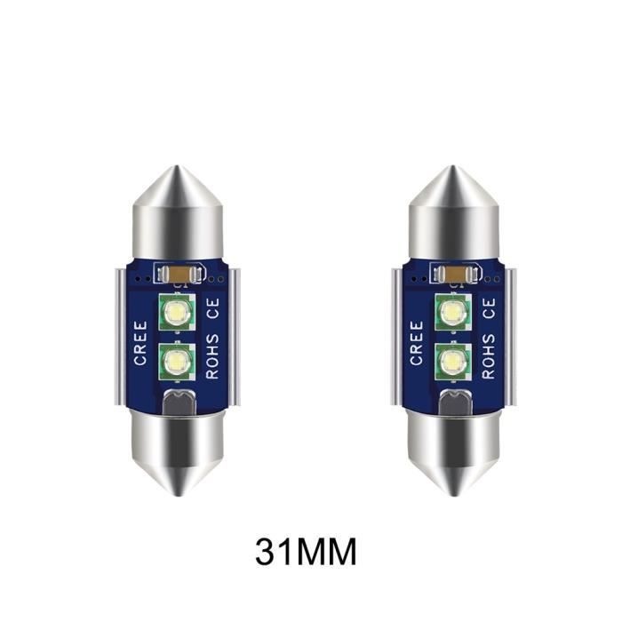 2x lampe de signalisation C10W C5W Led CanbusFestoon Led voiture ...