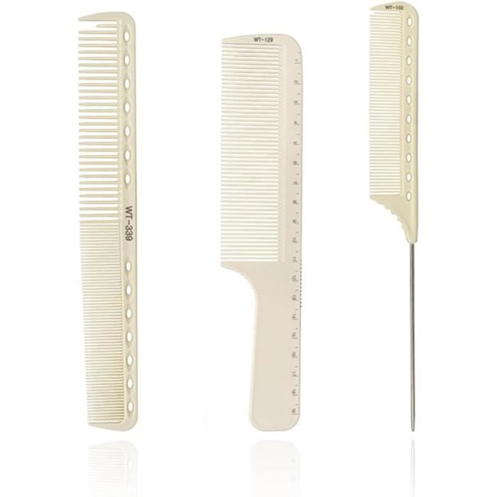 3 Pcs Peigne Cheveux Peigne A Queue Peigne Homme Gros Peigne Peigne ...