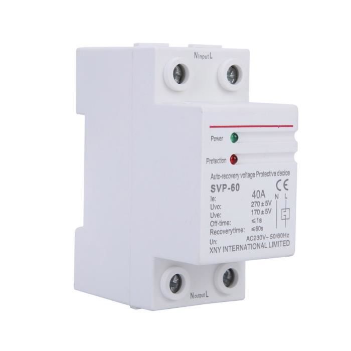 Cikonielf dispositif de protection de tension 230V 40A Dispositif de ...