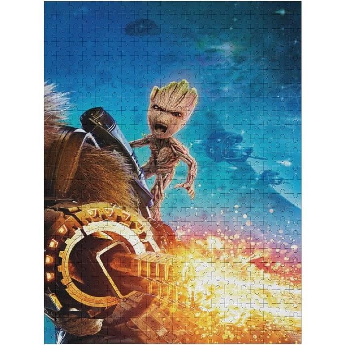 Puzzles 500 Pièces Groot Puzzle En Bois Personnages D'Anime Casse-Tête ...