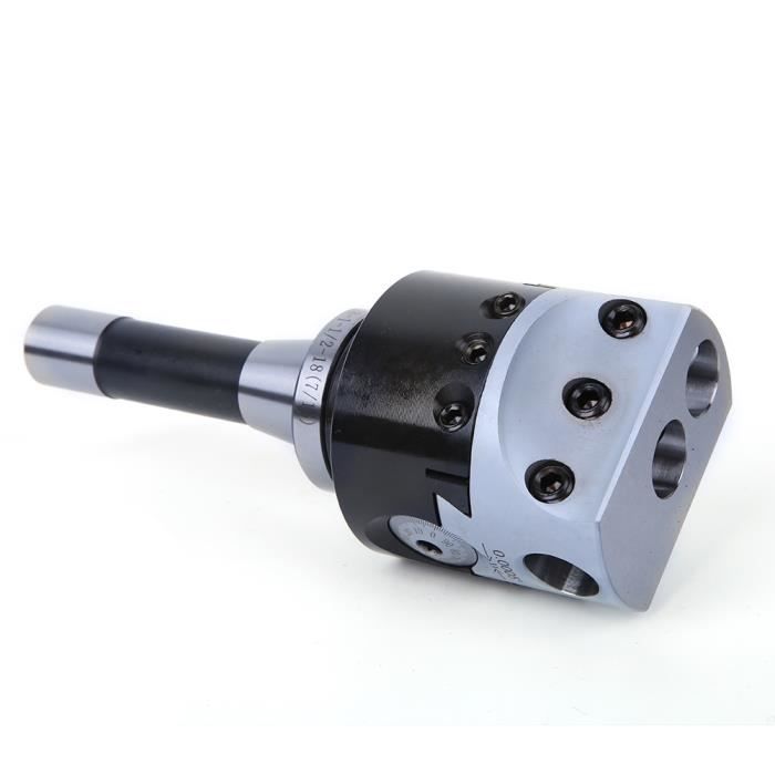 EJ.life Kit de Fraises à Tête d'Alésage Set 40CR Haute Précision Outil de Fraisage CNC R8 F1 ...