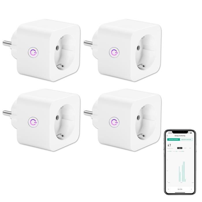 Prise Connectée Wifi 16A Mesure De Consommation Électrique Prise ...