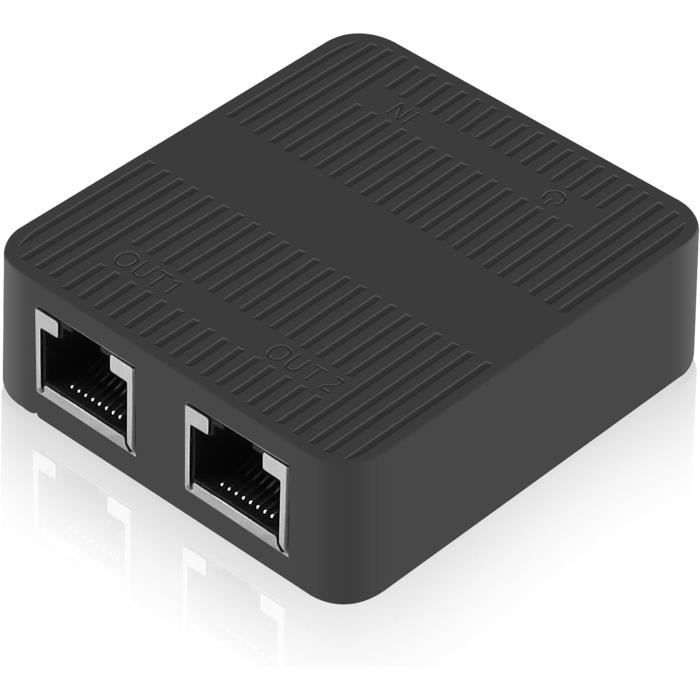 CERRXIANR Adaptateur répartiteur Ethernet RJ45 Gigabit, répartiteur ...