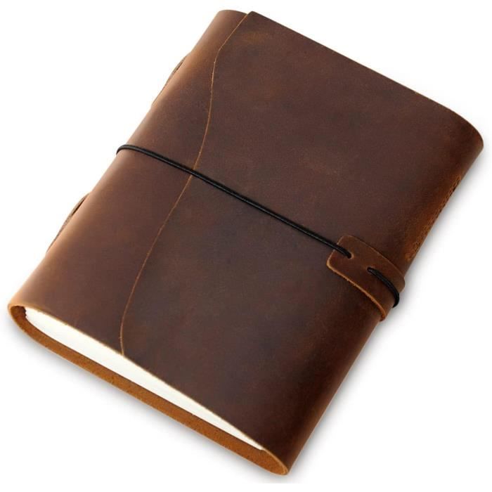 Carnet de Note en Cuir Journal de Voyage en Cuir Authentique, Journal ...