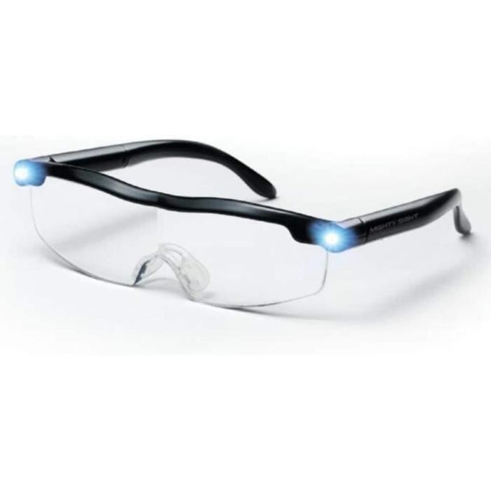 Mighty Sight Lugee de lunettes avec lère LED, 160% de lunettes de ...
