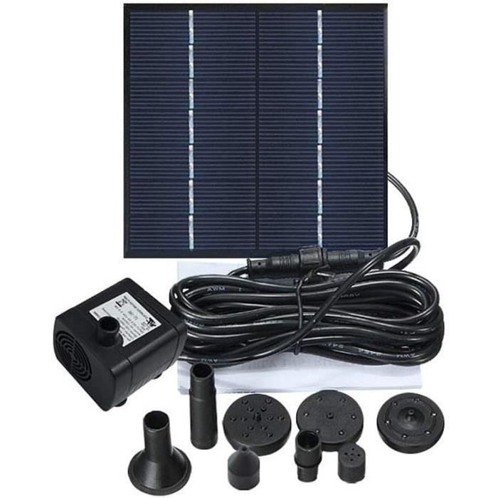 Hkymbm Fontaine Solaire Pompe Solaire Power Panel Kit Pompe À Eau Bassins De Jardin, Aquarium ...