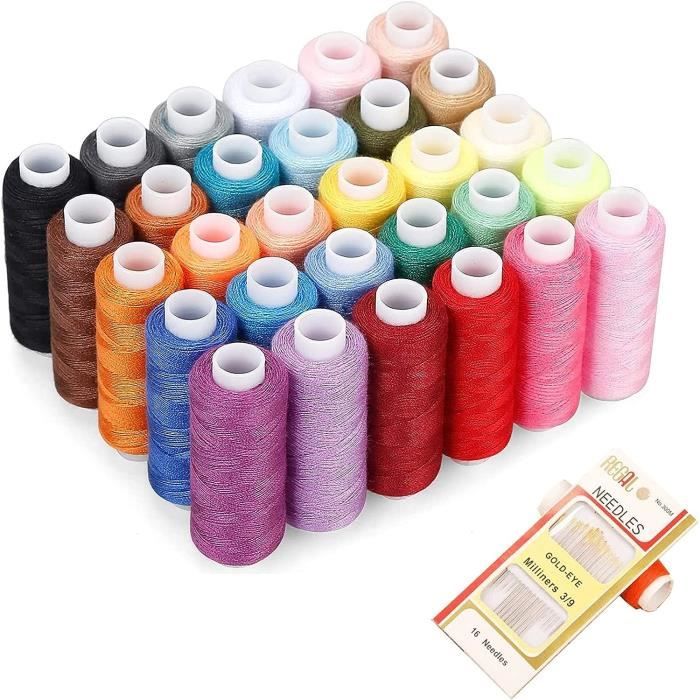 30 Bobines De Fil Coudre Pour Machine Broder, Chaque Rouleau 250M ...